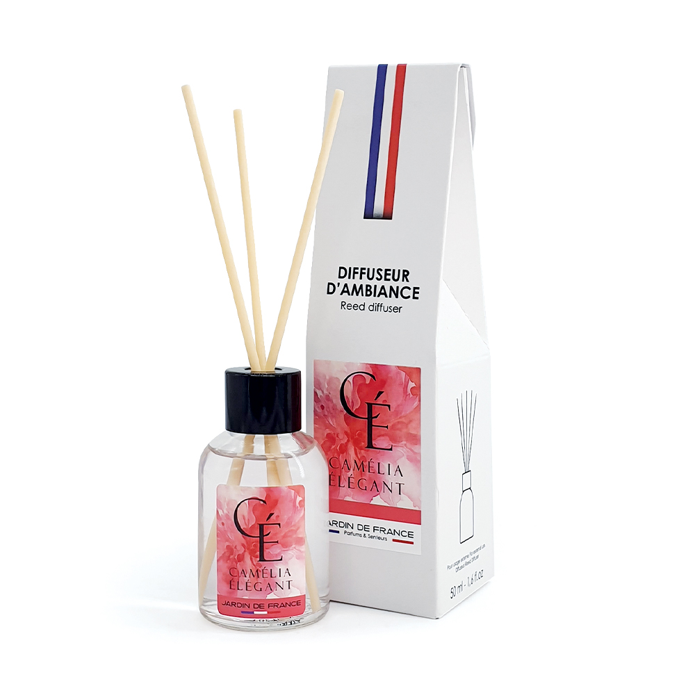 CAMÉLIA ÉLÉGANT Diffuseur d'ambiance 50 ml - Jardin de France